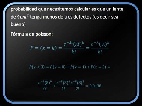 Ejercicios de Matemáticas DISTRIBUCION DE POISSON