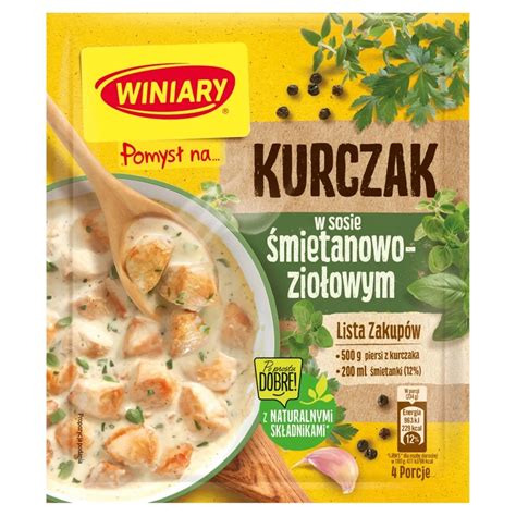 Winiary Pomysł na Kurczak w sosie śmietanowo ziołowym 30 g Zakupy