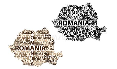 Mapa De Rumania Ejemplo Del Vector Ilustración del Vector