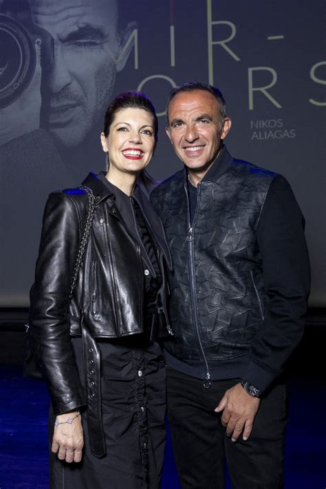 Photo Exclusif Nikos Aliagas Et Sa Femme Tina Grigoriou