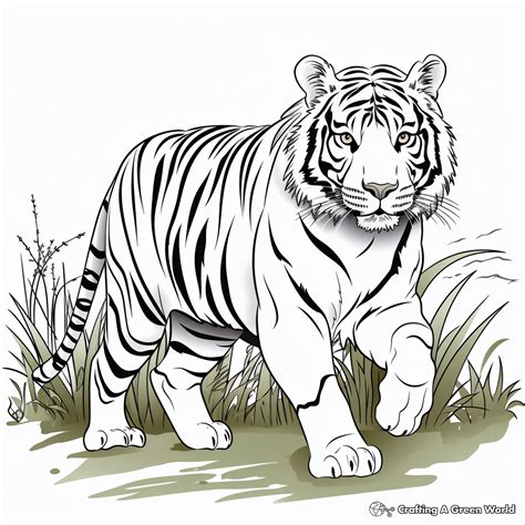 Siberian Tiger Coloring Pages Free Printable