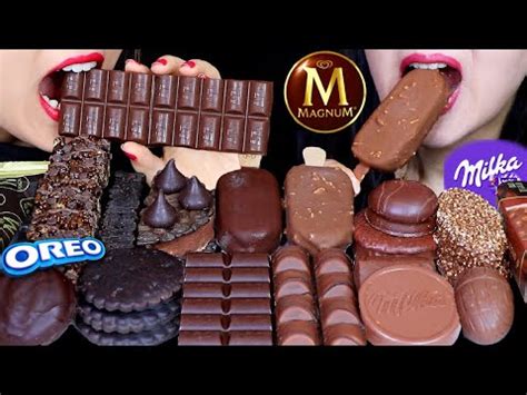Asmr Milk Vs Dark Chocolate Race Tico Ice Cream Milka Oreo Balls