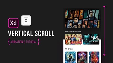 Vertical Scroll Animation Tutorial In Adobe Xd Adobe Xd Tutorial
