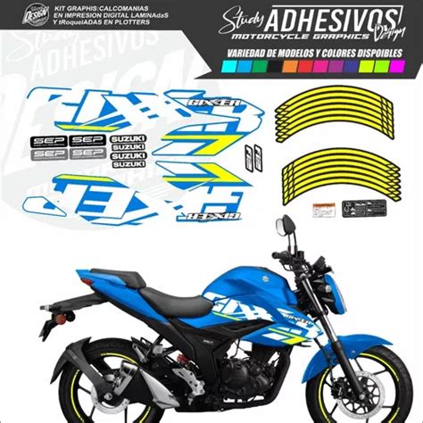 Calcomanias Gixxer 150 250 Personalizadas Tipo Originales Cuotas