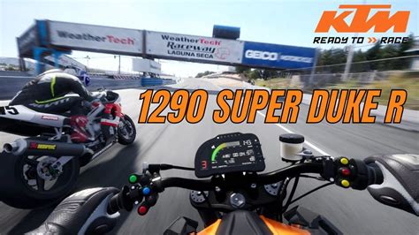 RIDE 4 Beat All Racing Bikes In Laguna Seca With KTM 1290 Super Duke R