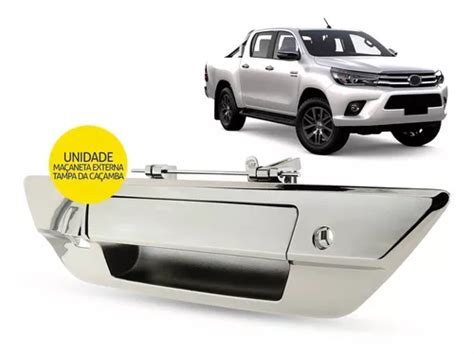 Maçaneta Tampa Traseira Hilux 2020 2021 2022 2023 Cromada Frete grátis