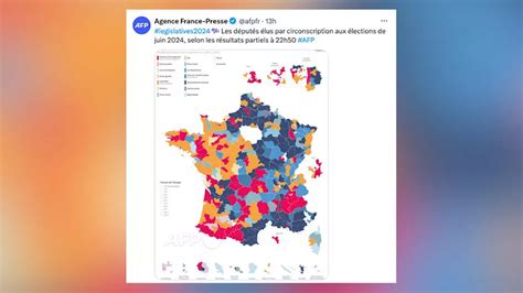 Elections législatives 2024 voici la carte des résultats complets du