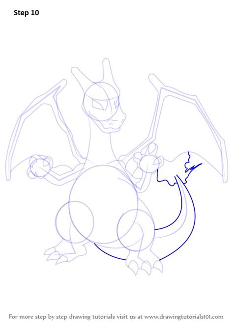 Learn How To Draw Charizard From Pokemon Pokemon Step By Step