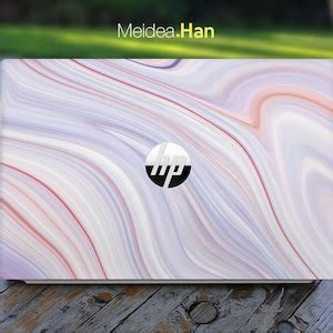 Hp Laptop Skins 14 Inch Personalized Customizable Marble Curve Vinyl