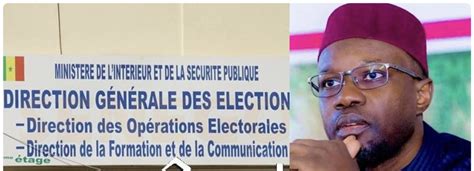 RÉINTÉGRATION DE SONKO SUR LES LISTES ÉLECTORALES La DGE a