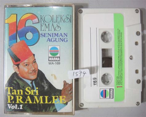 1574 Malay Cassette Kaset Melayu 16 Koleksi Emas Tan Sri P RAMLEE