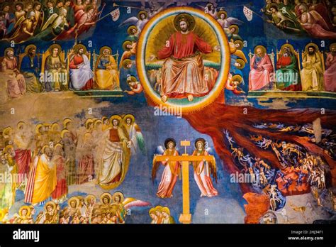 The Last Judgement Cappella Degli Scrovegni With The Famous Fresco