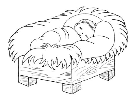 Dessins Crèches De Noël Coloriage Dessin crèche de Noël dessin