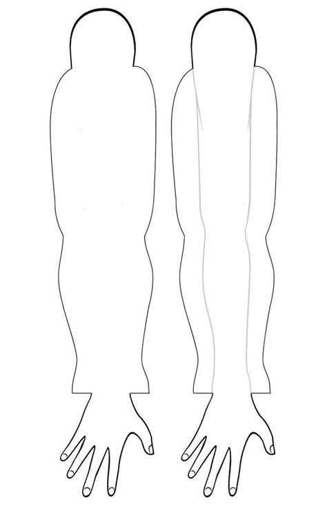 Printable Blank Tattoo Sleeve Template Printable Templates