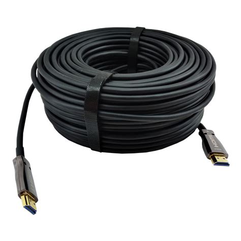 Cabo HDMI 2 0 50 Metros Fibra Óptica 4k Ultra HD 19 Pinos 60Hz