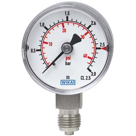 Wika Wika G Bottom Entry Analogue Positive Pressure Gauge