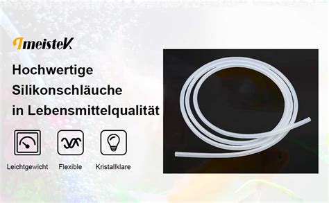 Silikonschlauch Imeistek Lebensmittelechter Flexibler Silikonschlauch