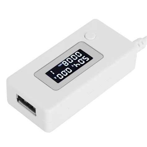 VBESTLIFE Compteur USB Écran LCD rétroéclairage USB détecteur