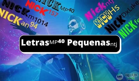 Letras Pequenas para Nick 5k de Letrinhas e Números Free Fire