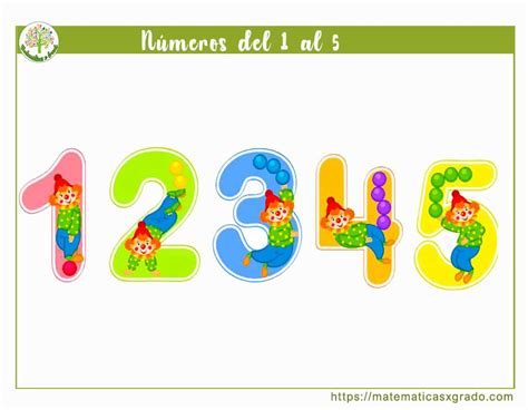 Fichas de números para imprimir en pdf para niños