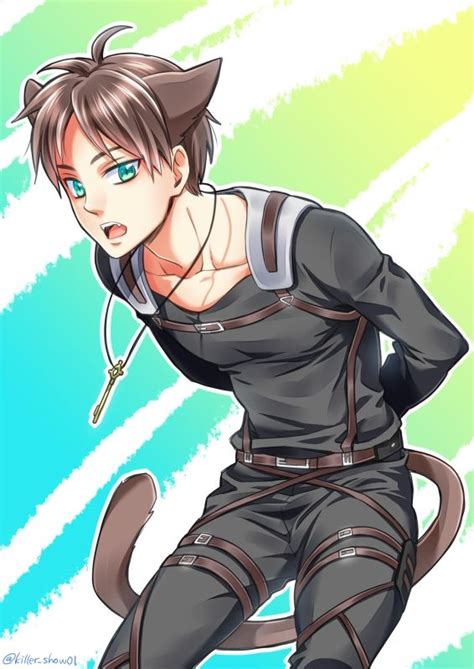 Eren With Cats Ears ️ Attack On Titan
