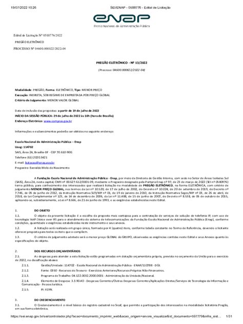 Preench Vel Dispon Vel Enap Gov Resposta Ao Pedido De Esclarecimento