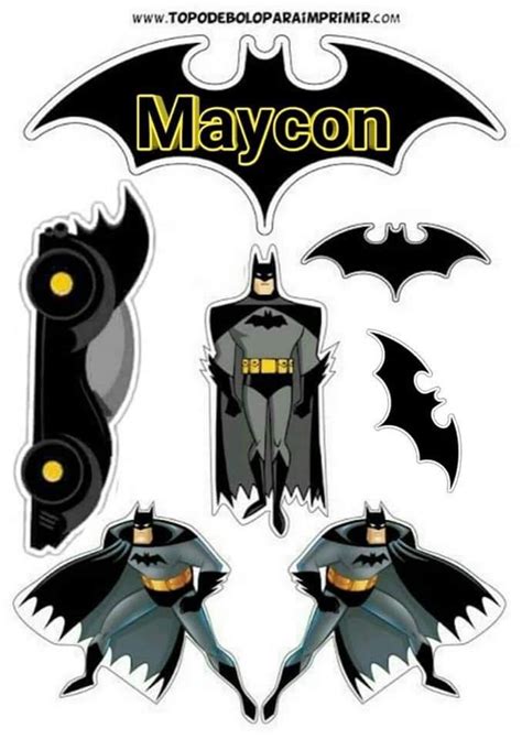 Batman Cake Topper Printable
