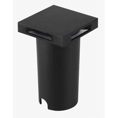 Spot Balizador De Embutir Piso Quadrado Preto IP67 Led 2W 3000K Bivolt