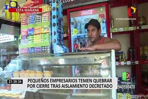 Coronavirus en Perú pequeños empresarios afectados por cierre temporal