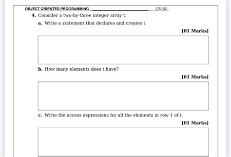 solved cs102 object oriented programming 4 consider a