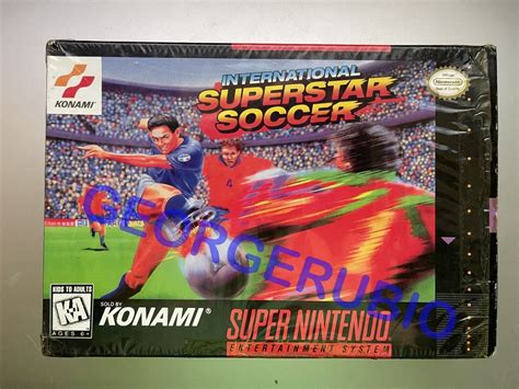 International Super Star Soccer ISS Deluxe Boxed SNES RARE KONAMI EBay