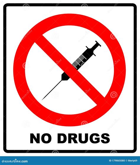 Prohibition Of Syringe Injections Line Icon Injections Concept No