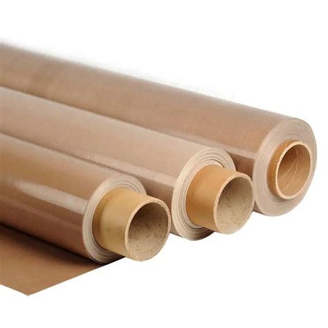 Brown Color 0 07mm Thickness Heat Resistant PTFE Coated Fiber Glass