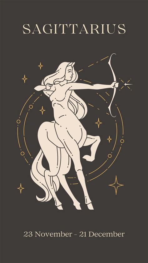 Black And Gold Aesthetic Sagittarius Zodiac Phone Wallpaper Background