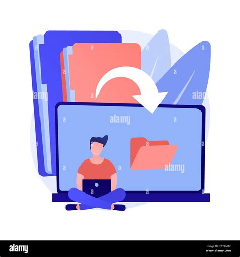 Digital Transformation Abstract Concept Vector Illustration Stock