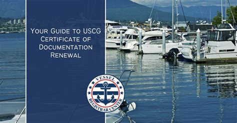 USCG Certificate Of Documentation Renewal How To Proceed