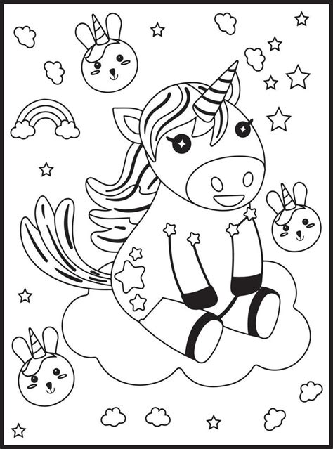 Excéntrico llenar Prima unicornios dibujos para colorear kawaii en caso