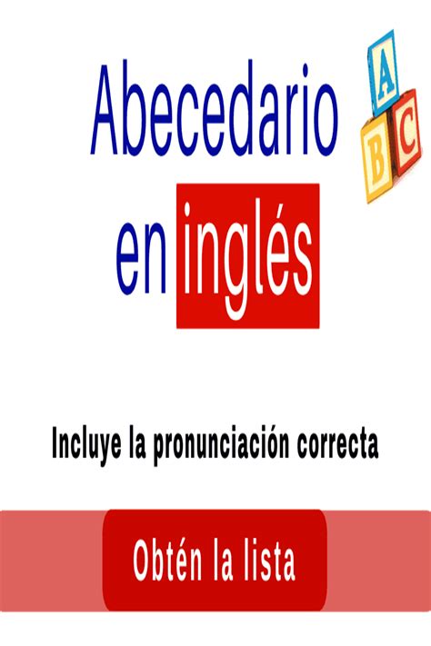 Aprende el abecedario en inglés con esta lista y su pronunciación