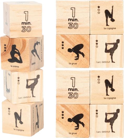 NOLITOY 3 Sets Übungswürfel Fitness Übungswürfel Holz Trainingswürfel