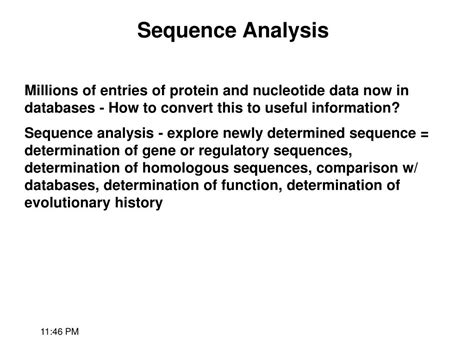 ppt sequence analysis powerpoint presentation free download id 3579463