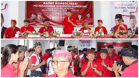 Wayan Koster Pimpin Konsolidasi PDI Perjuangan Kabupaten Klungkung