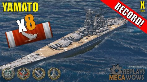 Yamato 8 Kills 240k Damage World Of Warships Gameplay YouTube