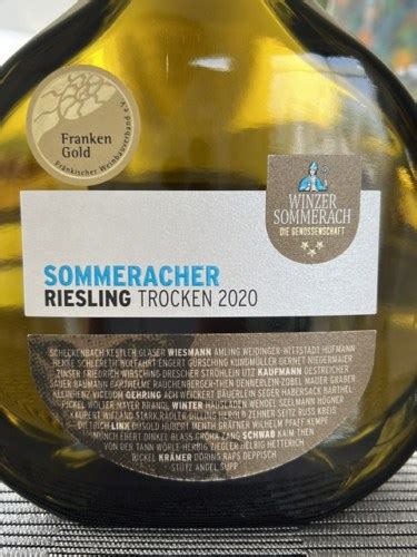 Winzer Sommerach Sommeracher Riesling Trocken Vivino US