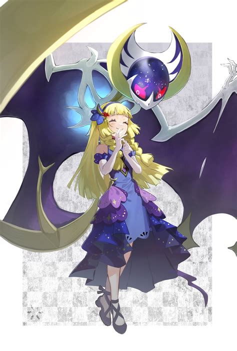 Lillie Lunala And Lillie Pokemon And More Drawn By Sora No