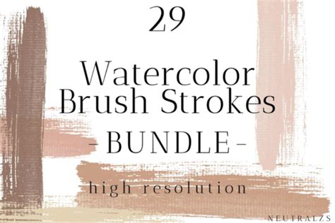 Brush Stroke Clipart MEGA Bundle Bundle Creative Fabrica