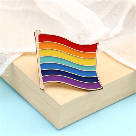50 Styles Creative Lgbtq Enamel Pins Rainbow Flag Brooch Badges Pansexual Asexual Symbol Heart