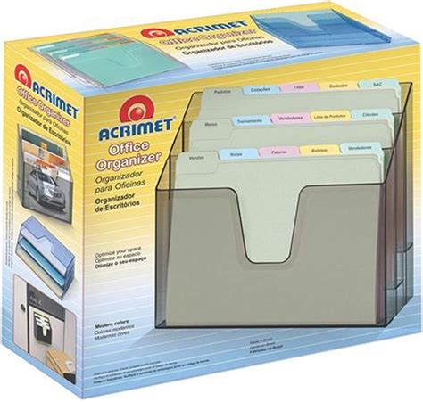 Acrimet Organizador Horizontal Triple Para Carpetas De Archivos Color