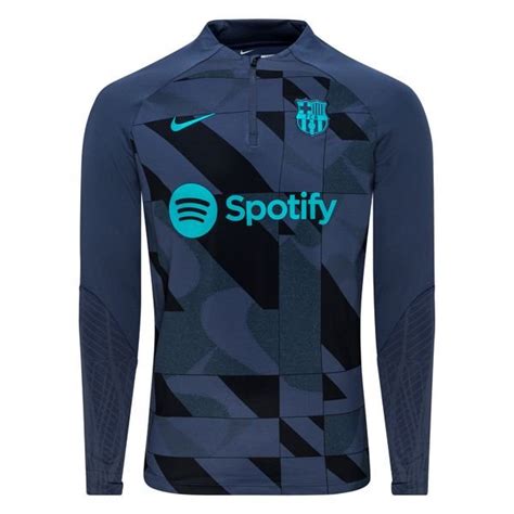 Barcelona Training Shirt Dri Fit Strike Drill Pre Match Thunder Blue