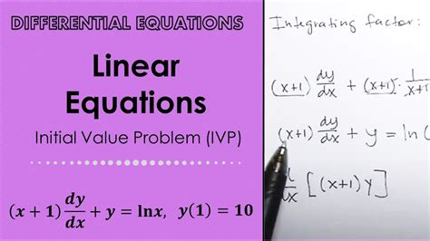 linear differential equations example 4 ivp youtube