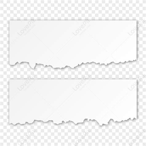두 개의 찢어진 흰 종이 스트립 찢어진 종이 일러스트 눈물 종이 파편 PNG 일러스트 무료 다운로드 Lovepik